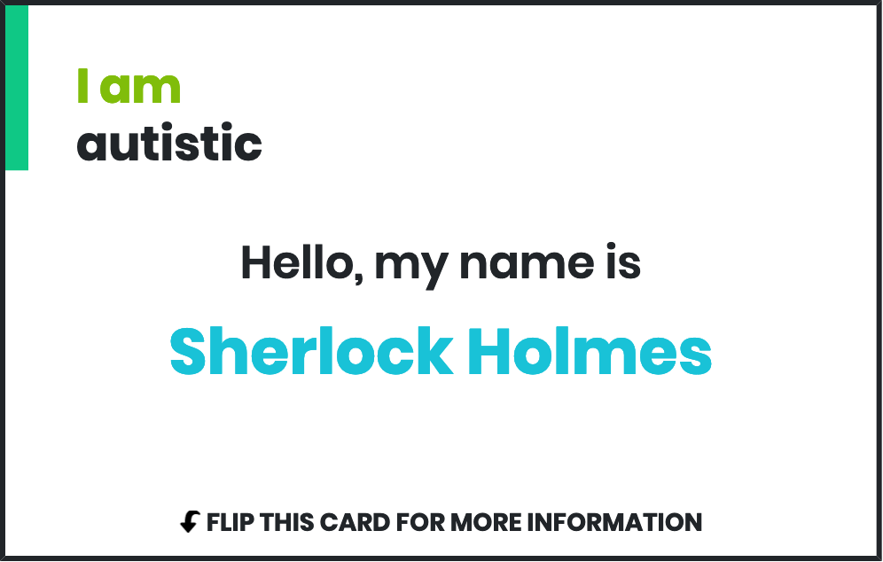 Autism Alert Cards – Autistic Empire